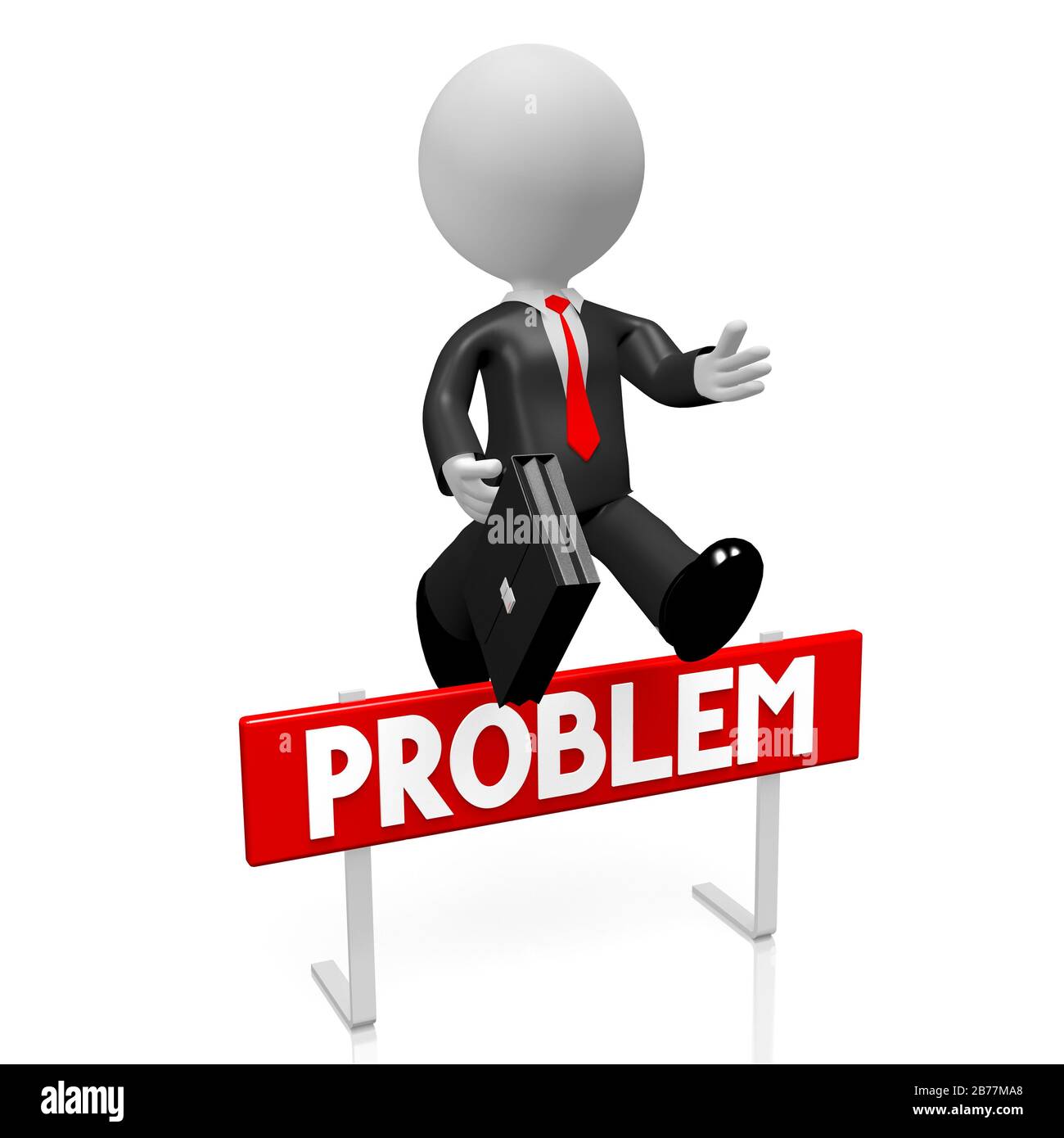 3D businessman, problem concept Stock Photo - Alamy