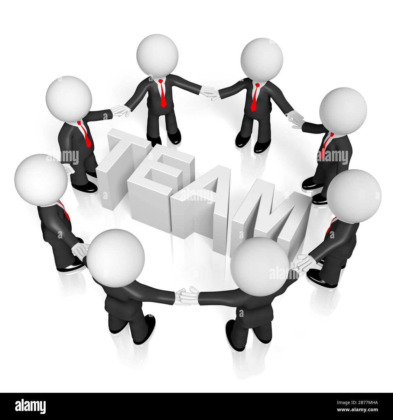 3D businessmen, team concept Stock Photo - Alamy