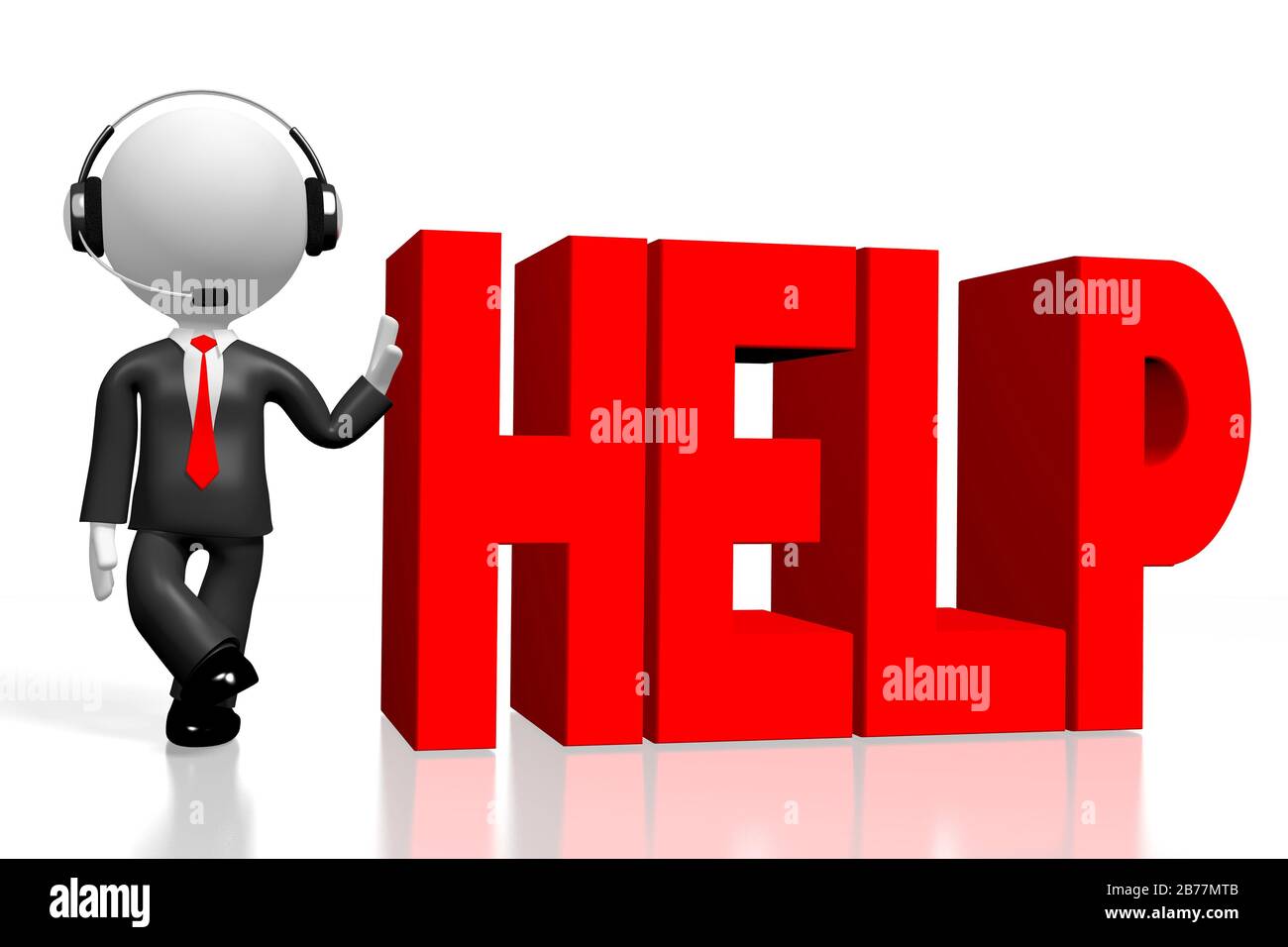 3d man helping hi-res stock photography and images - Alamy