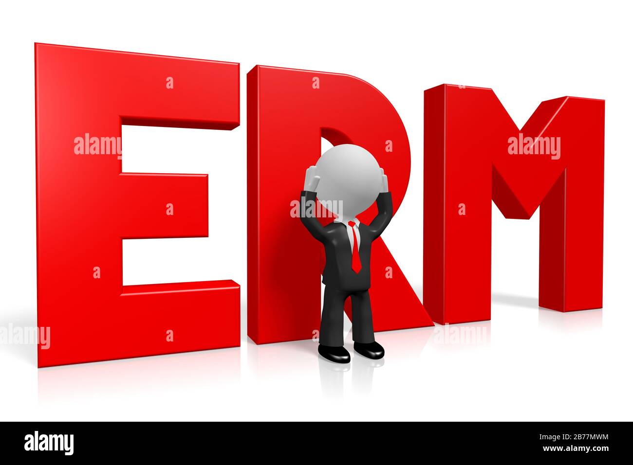3D businessman, ERM concept Stock Photo - Alamy