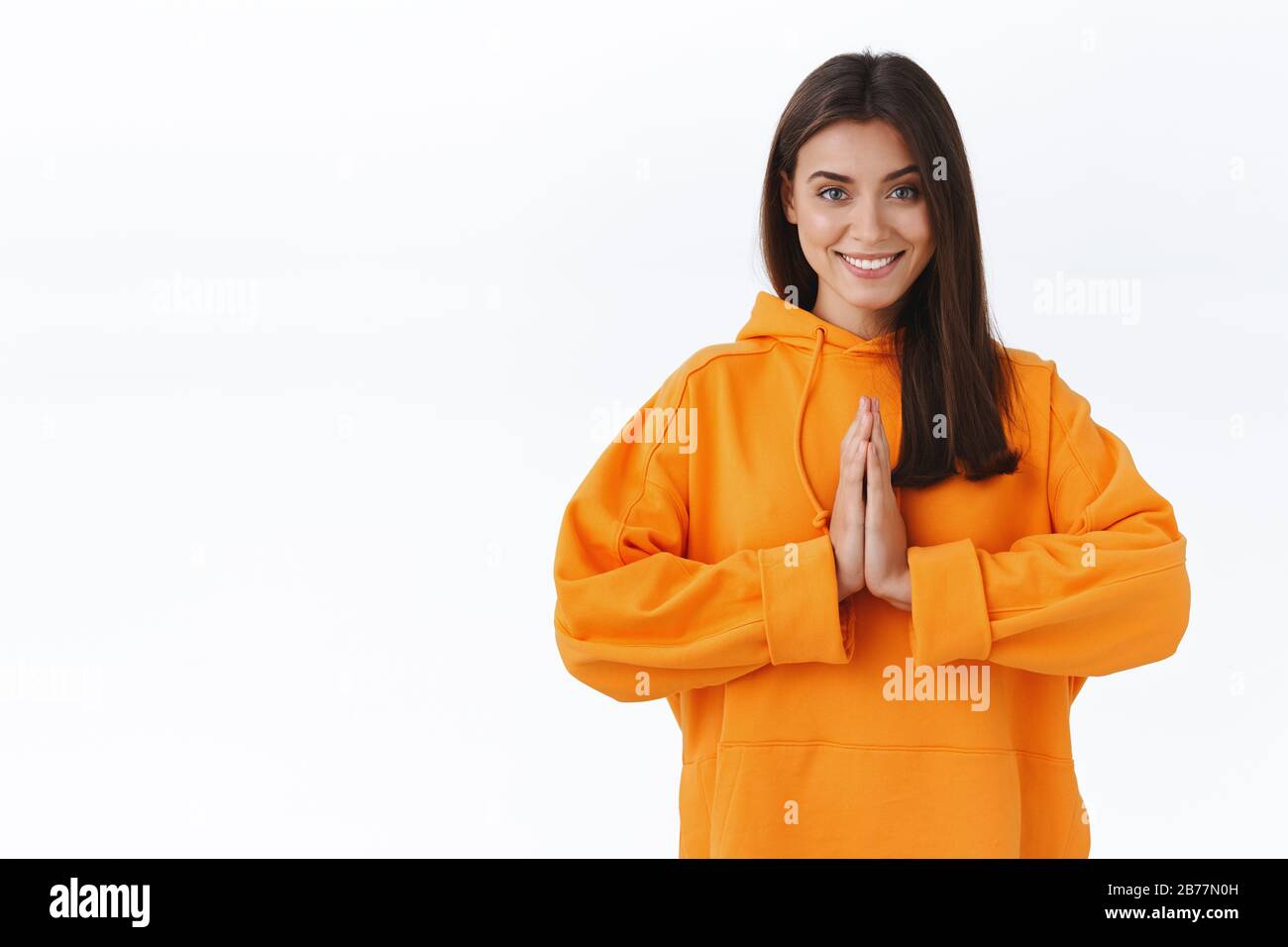 Woman with computer relieved hi-res stock photography and images - Alamy