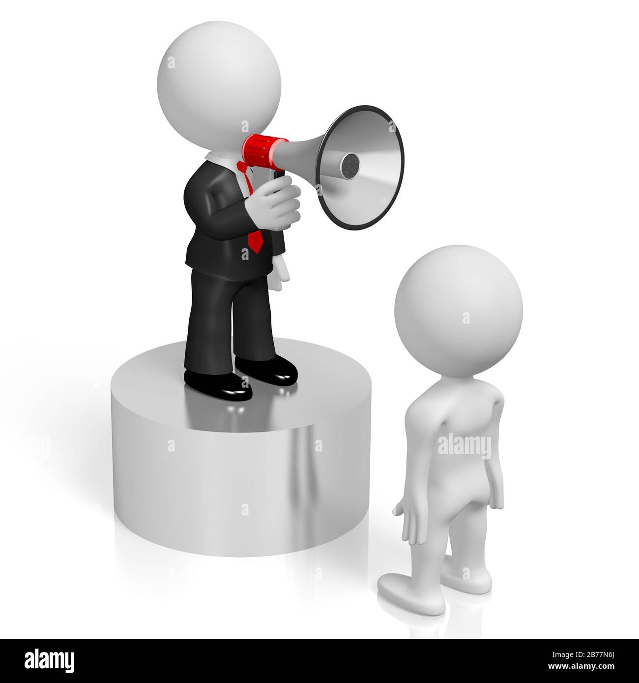 3D cartoon characters, communication concept Stock Photo - Alamy