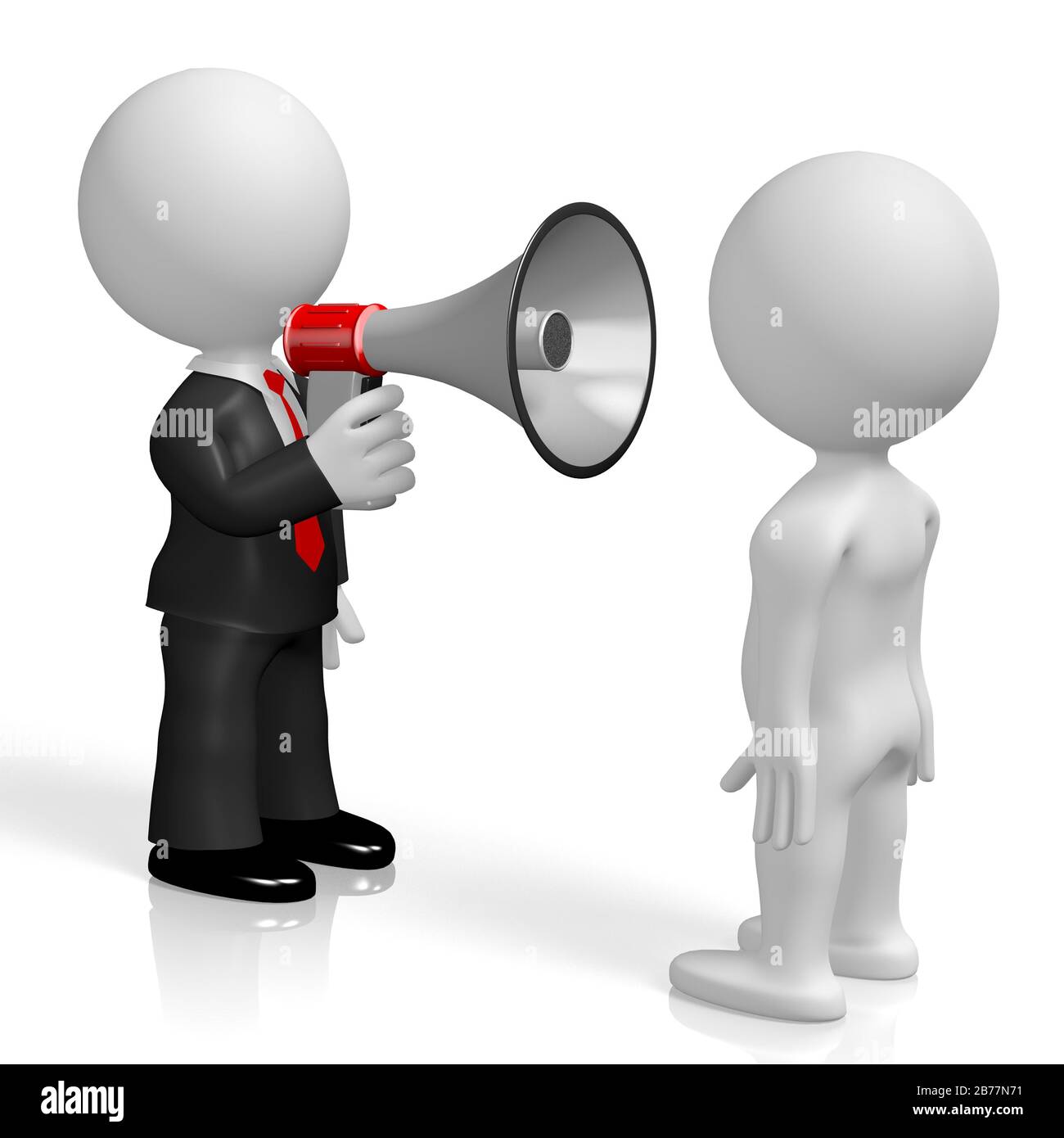 3D cartoon characters, communication concept Stock Photo - Alamy