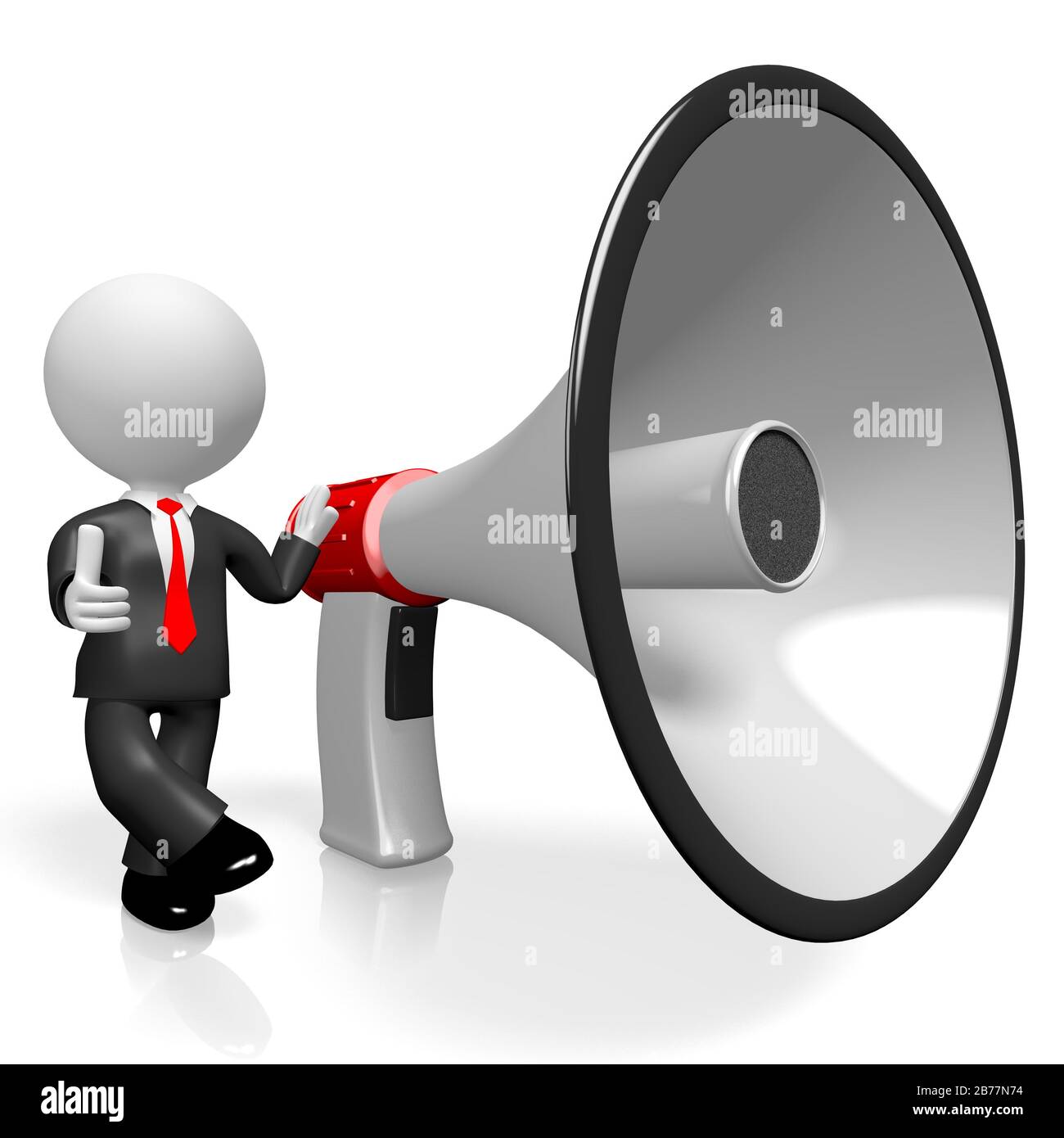 3D cartoon characters, communication concept Stock Photo - Alamy