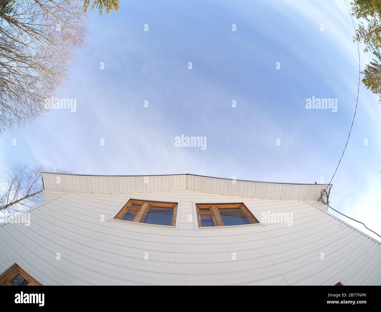 frame house and white siding Stock Photo - Alamy