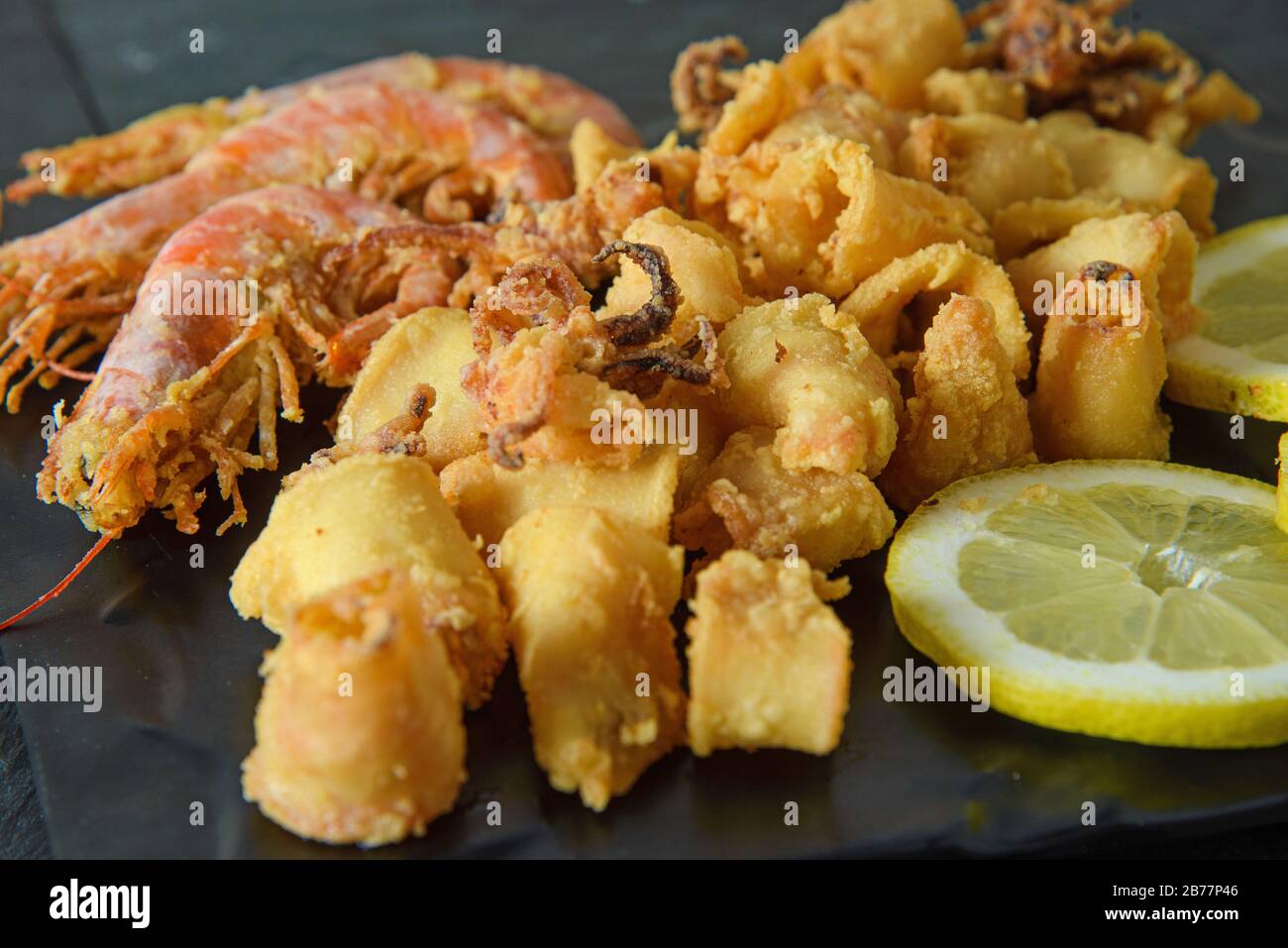 Prawn fried fish hi-res stock photography and images - Alamy