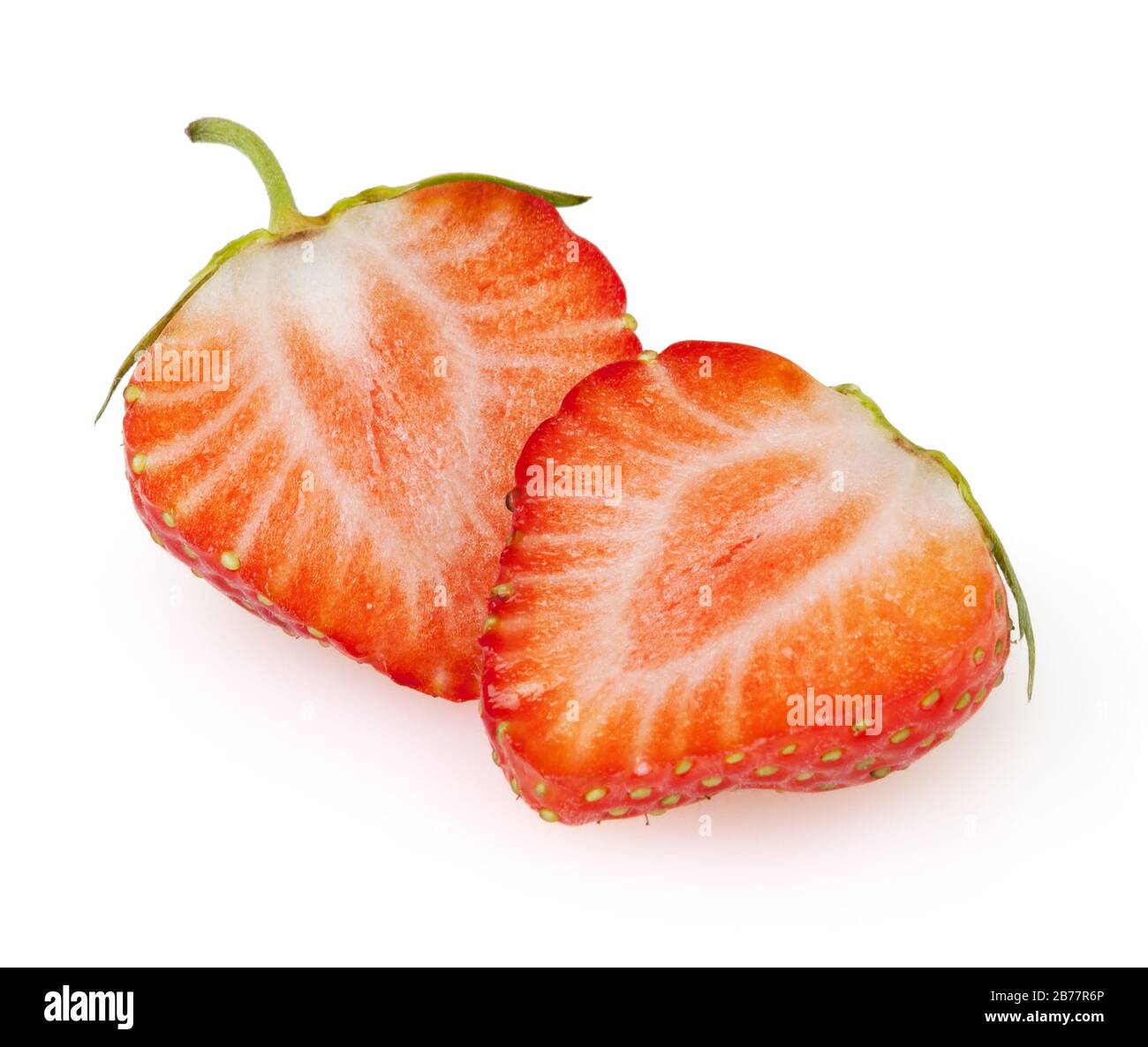 Two fresh red strawberry Cut Out Stock Images & Pictures - Alamy