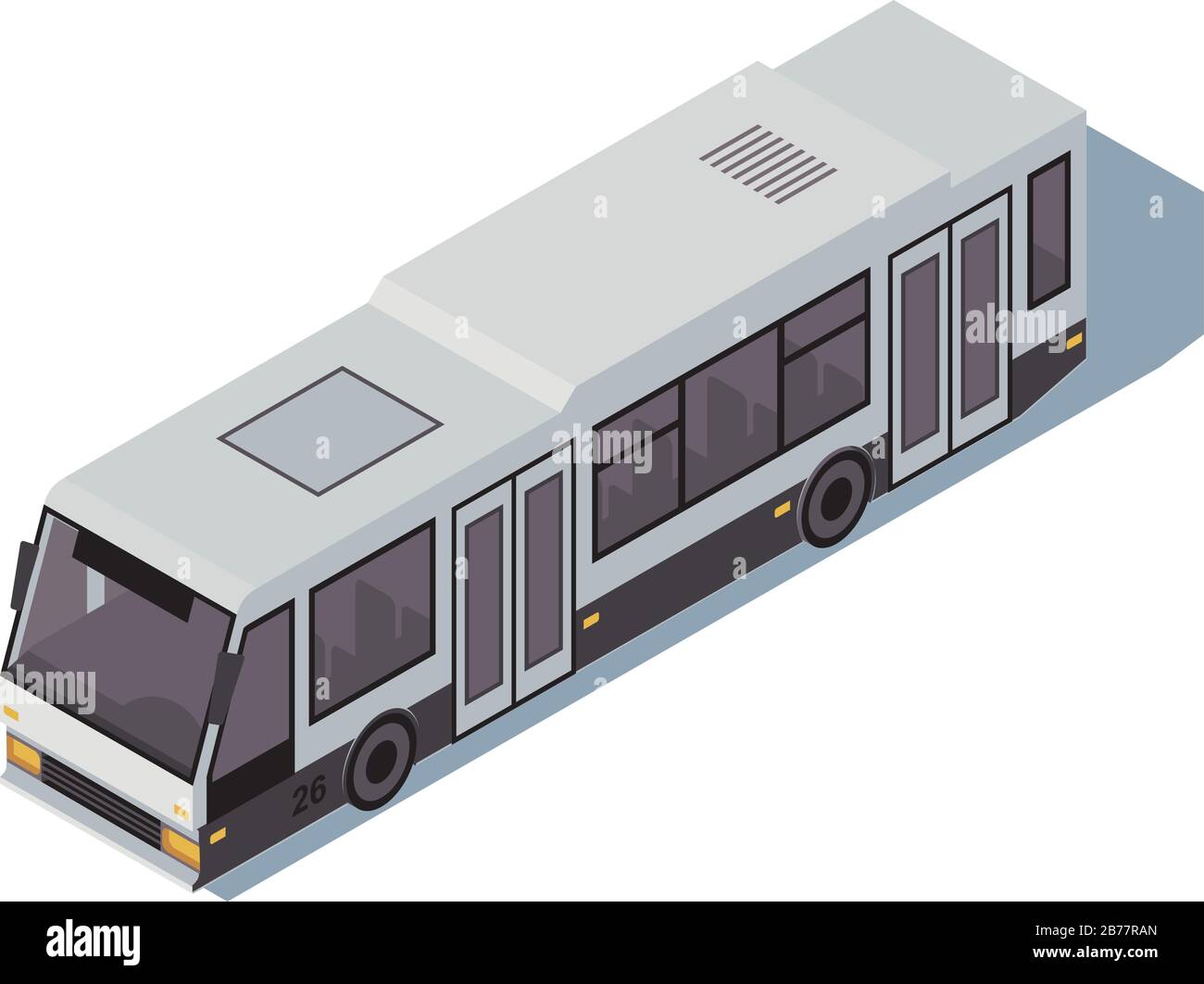 Bus isometric color vector illustration Stock Vector Image & Art - Alamy