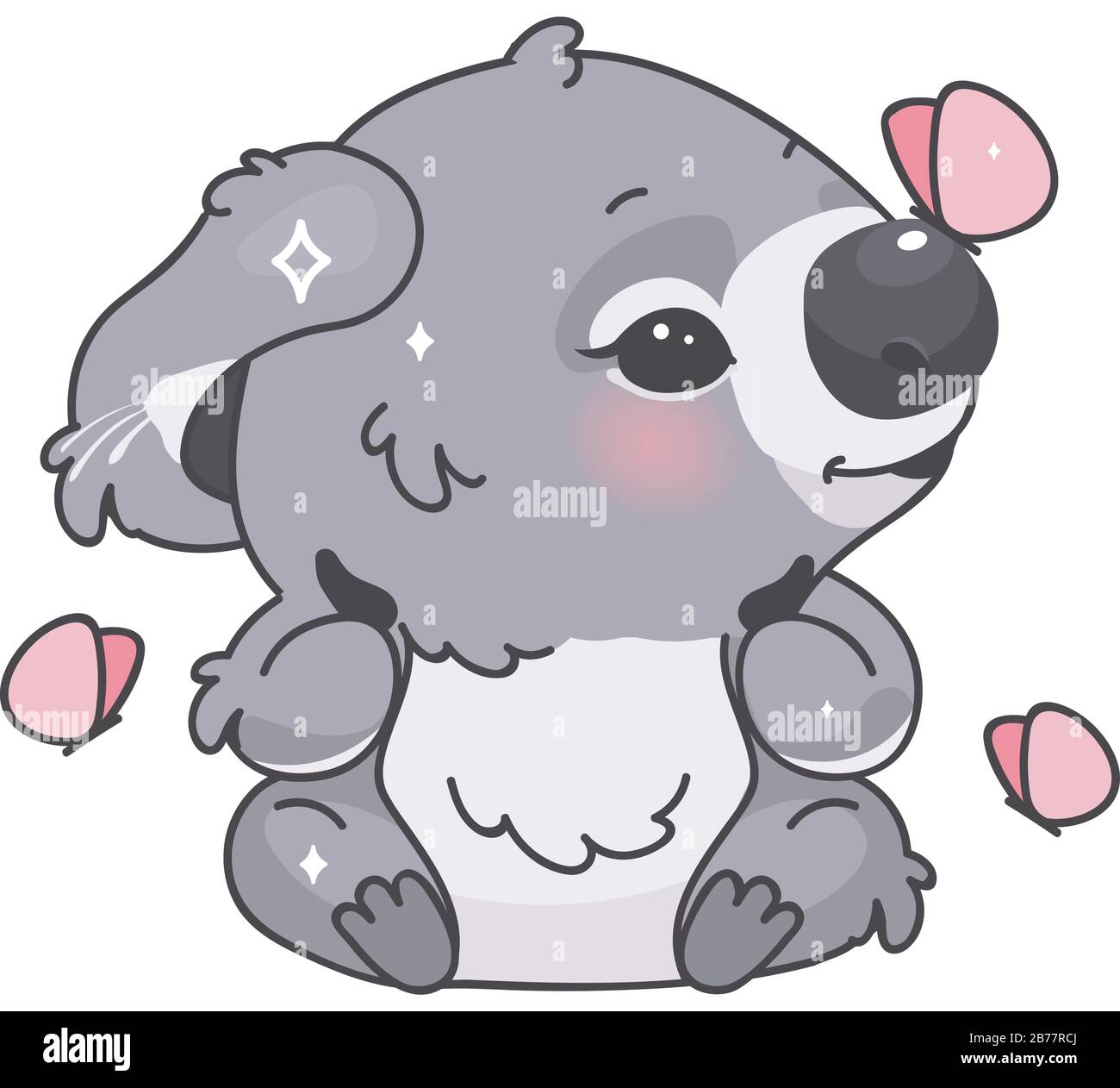 Cute koala kawaii cartoon vector character Stock Vector Image & Art - Alamy