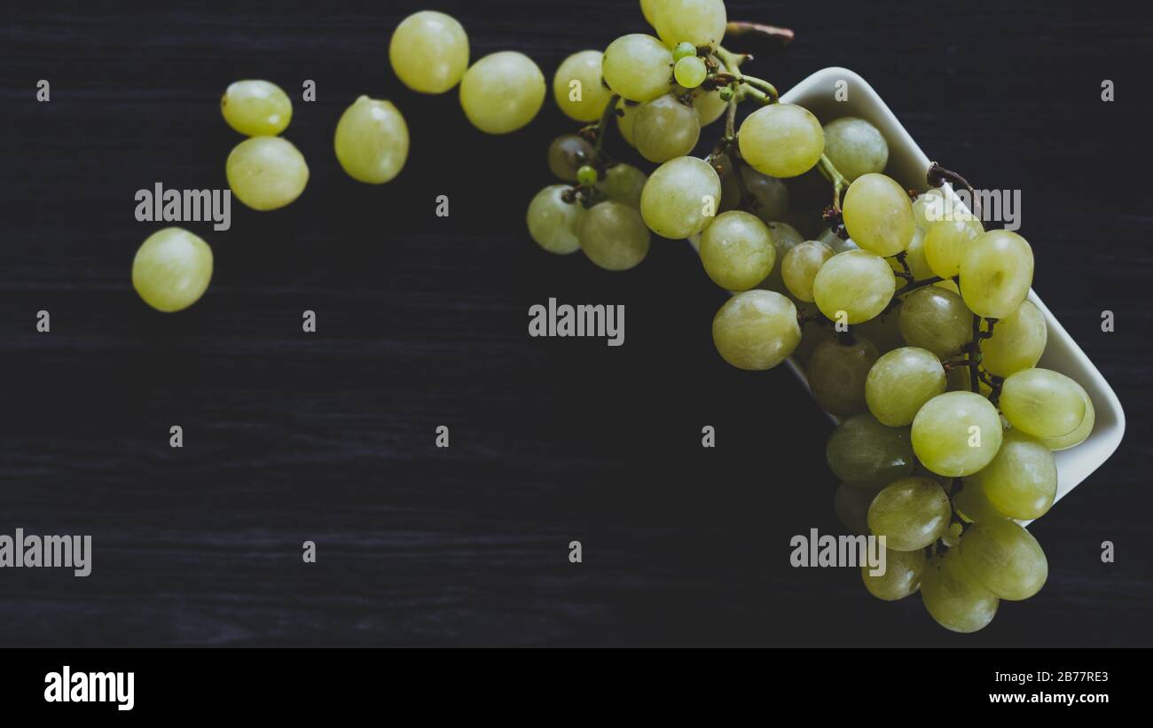 Spilled white grapes on hi-res stock photography and images - Alamy