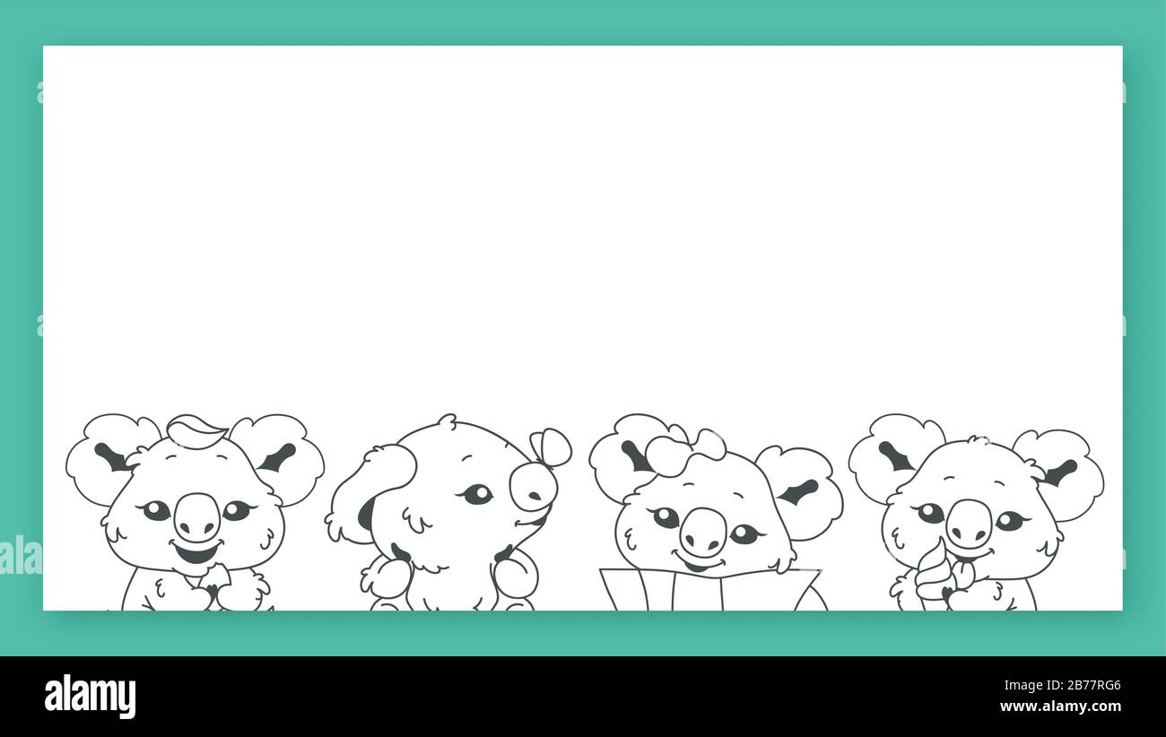 Koala Face Outline High Resolution Stock Photography and Images - Alamy