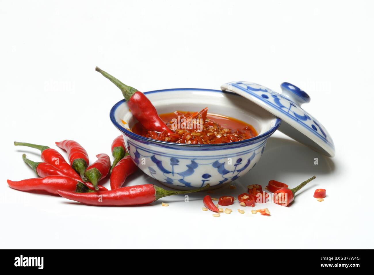 Crushed chilli peppers in oil in shell, Germany Stock Photo - Alamy