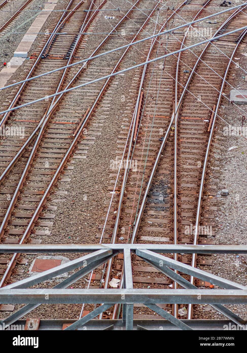 Rail track above hi-res stock photography and images - Alamy