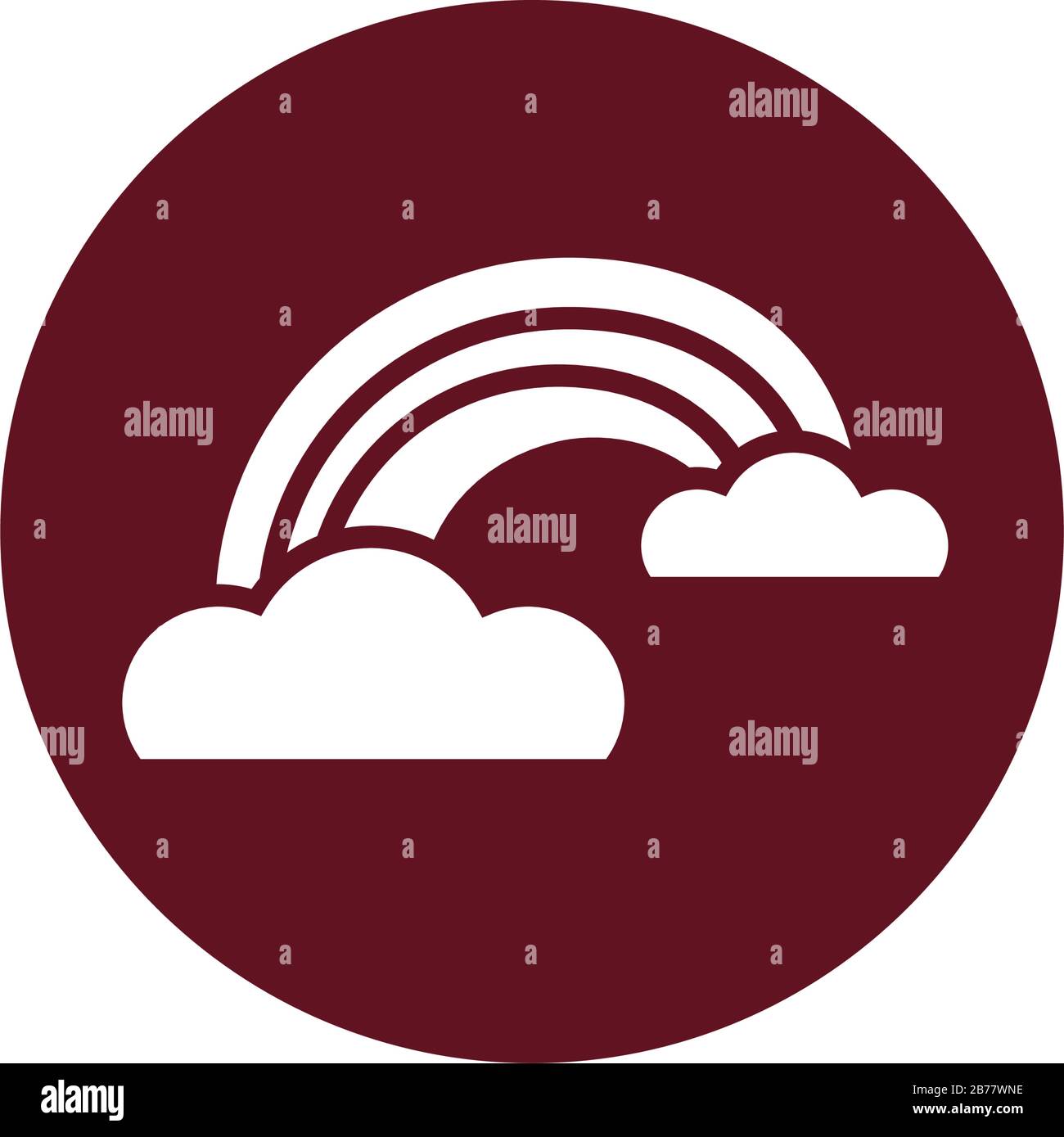 cute rainbow spring block style Stock Vector Image & Art - Alamy