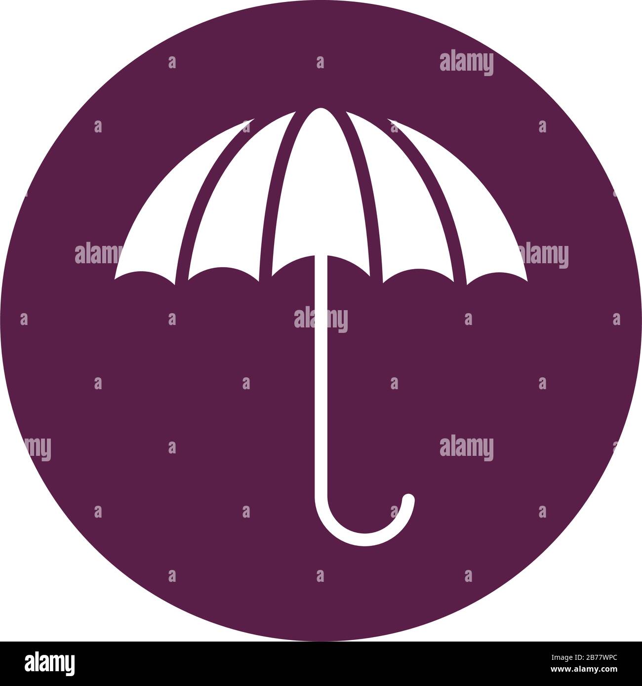 Street wet umbrella Stock Vector Images - Alamy