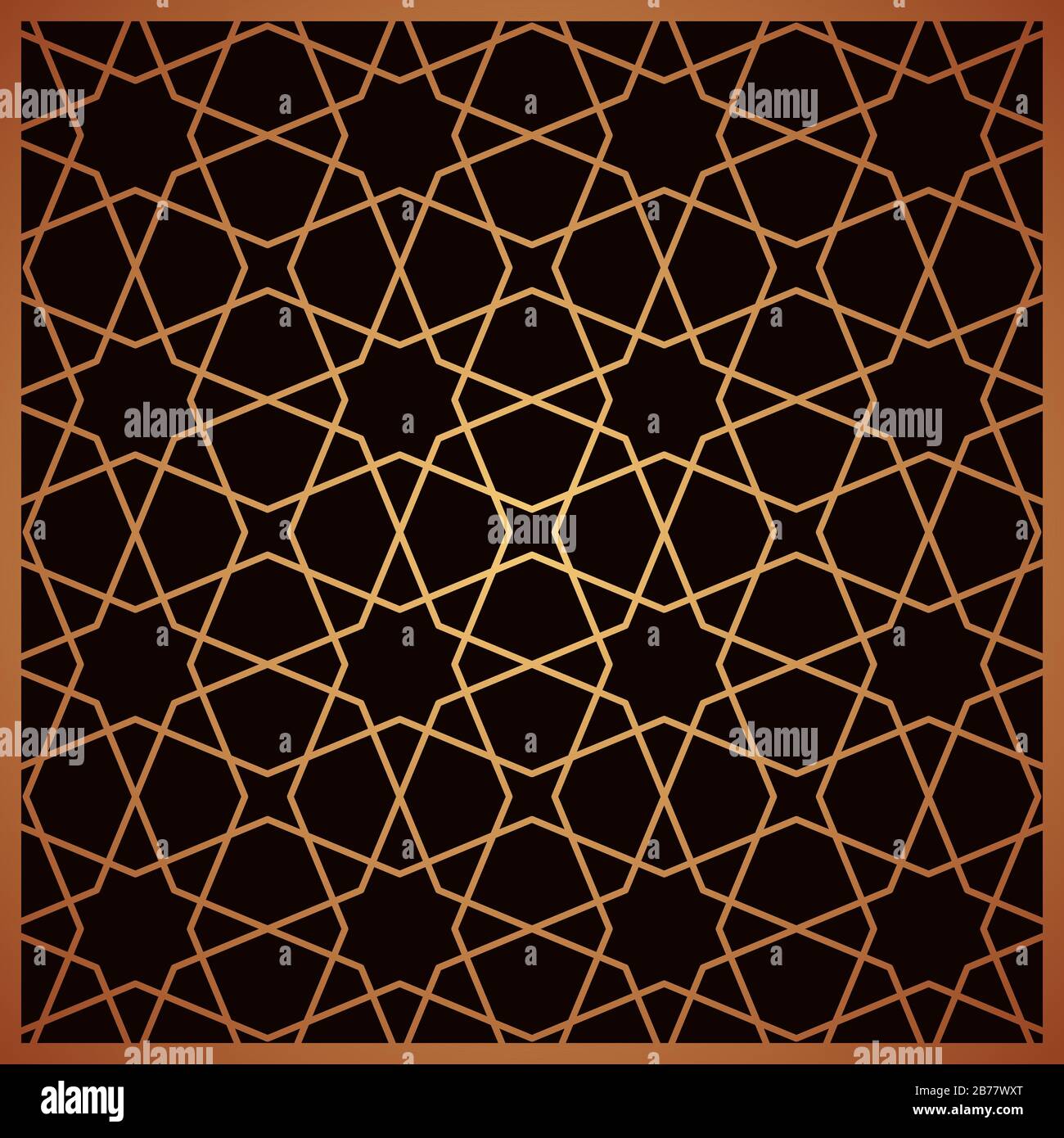 Gold Islamic Ornament Pattern Stock Vector Image & Art - Alamy