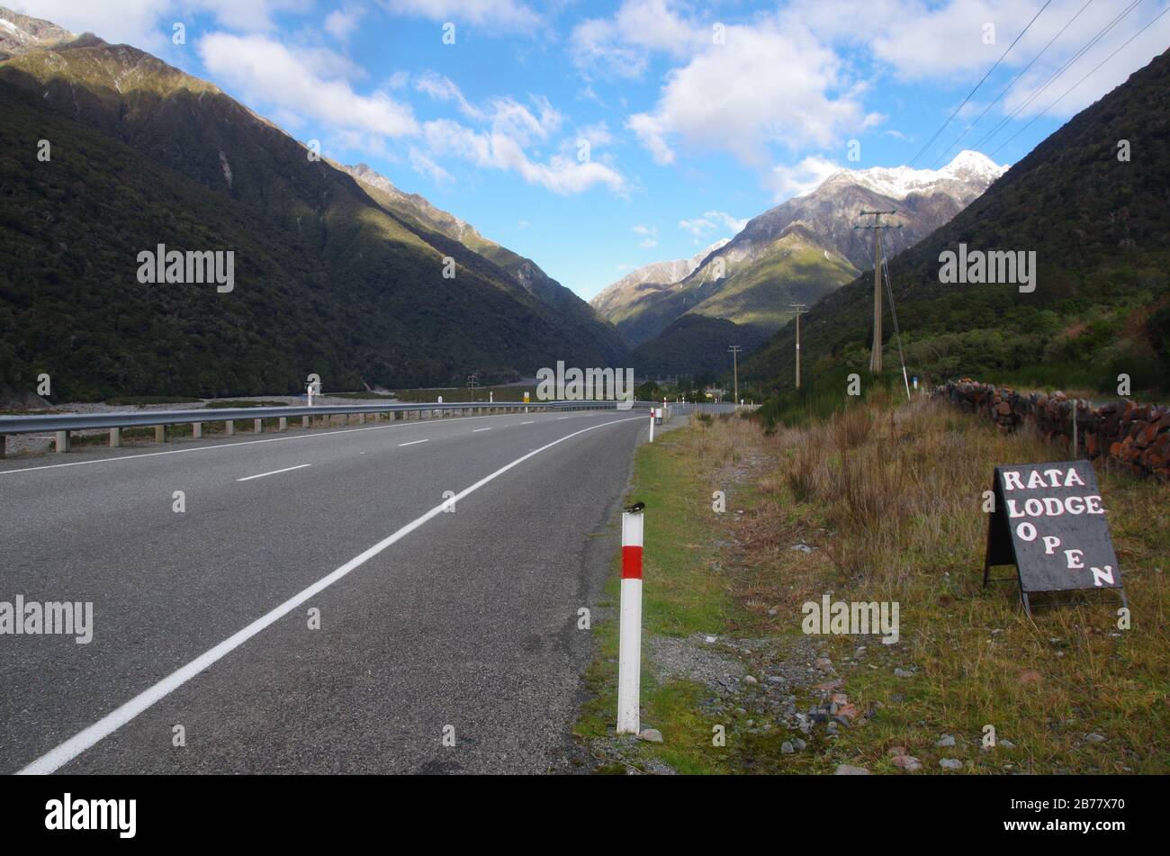 State Highway 73 alternative Te Araroa Trail route. South Island. New ...