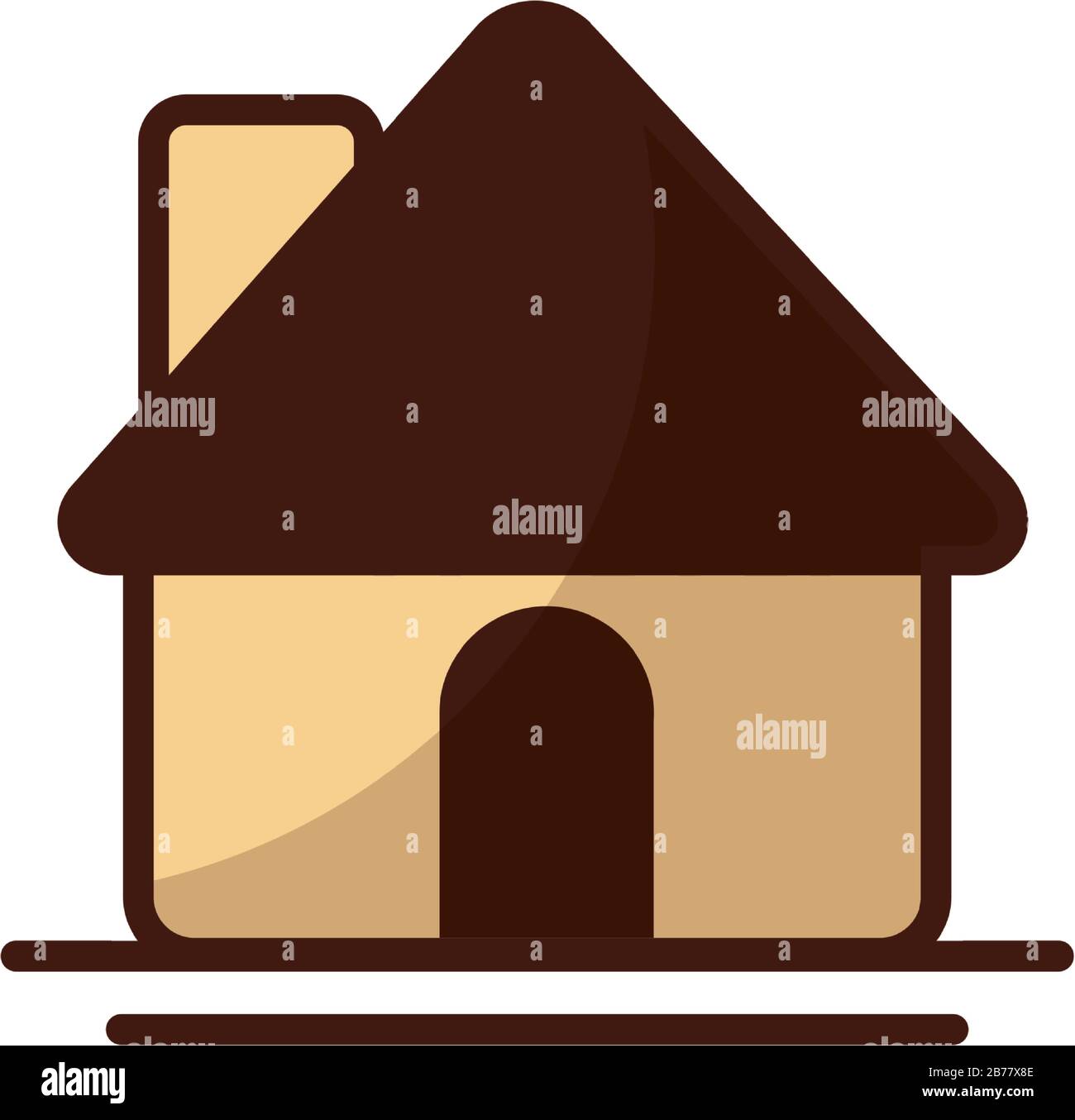 cute building of house on white background vector illustration design ...