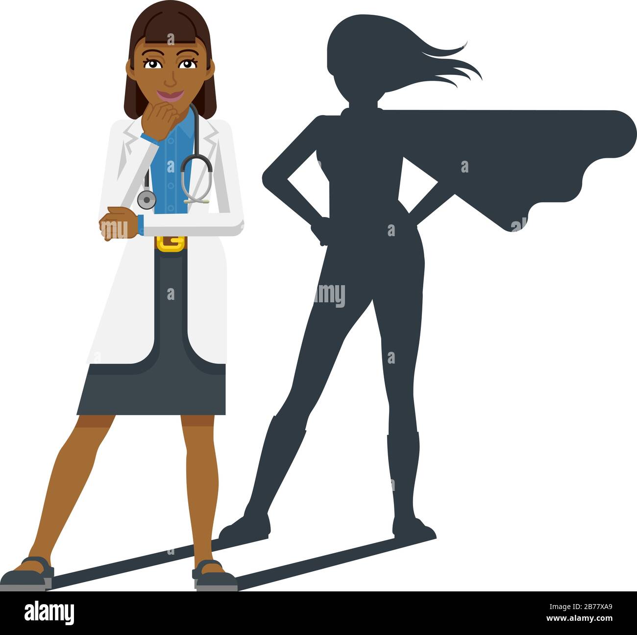 Happy indian woman cartoon standing hi-res stock photography and images ...