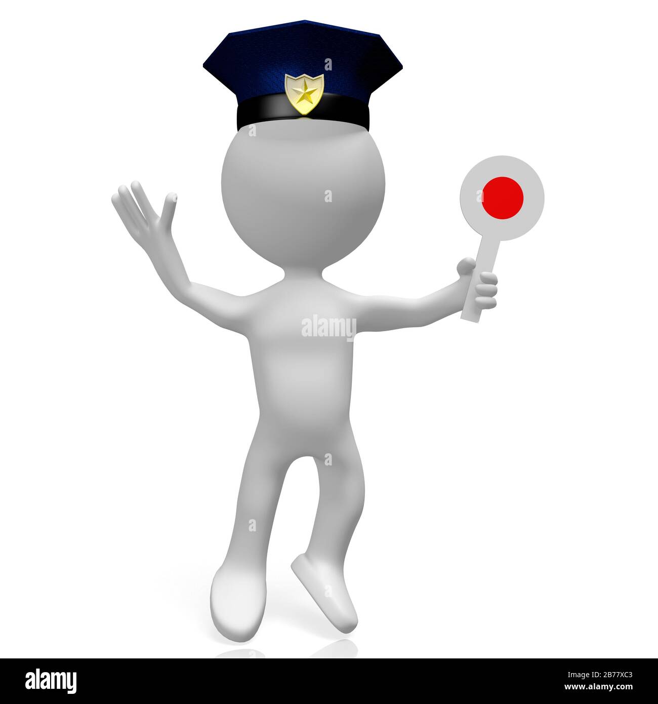 Man stopping traffic stop sign hi-res stock photography and images - Alamy