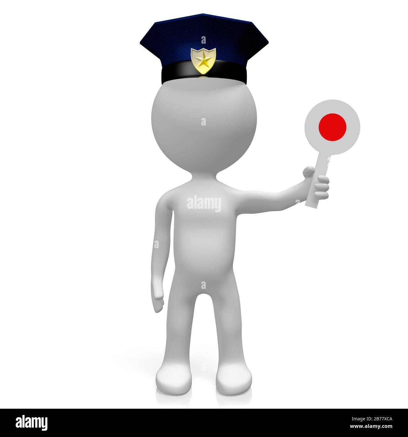 Policeman stopping white male hi-res stock photography and images - Alamy