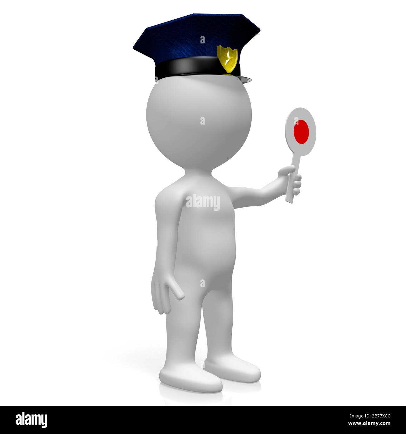 Policeman stopping white male hi-res stock photography and images - Alamy