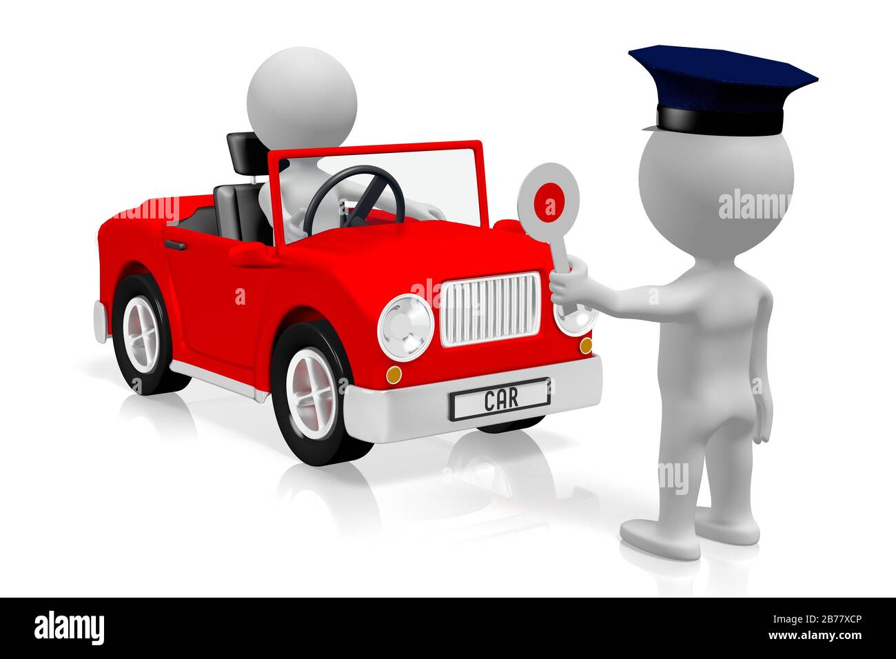 Police road check Cut Out Stock Images & Pictures - Alamy