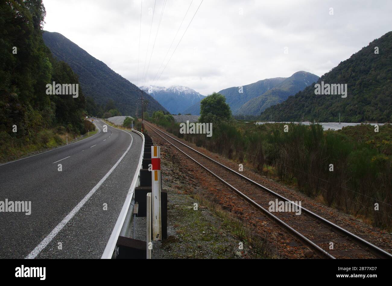 State Highway 73 alternative Te Araroa Trail route. South Island. New ...
