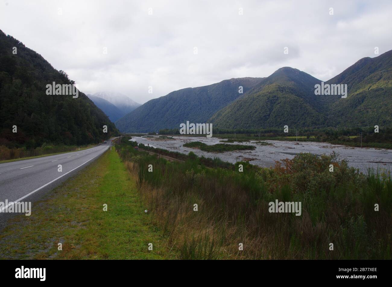 State Highway 73 alternative Te Araroa Trail route. South Island. New ...