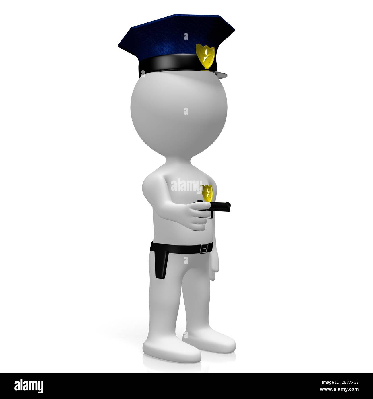 Policeman armed Cut Out Stock Images & Pictures - Alamy
