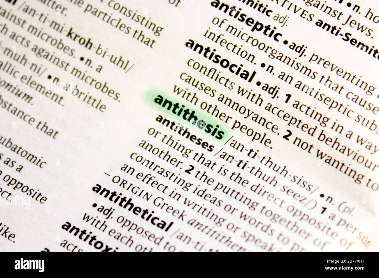 Antithesis hi-res stock photography and images - Alamy