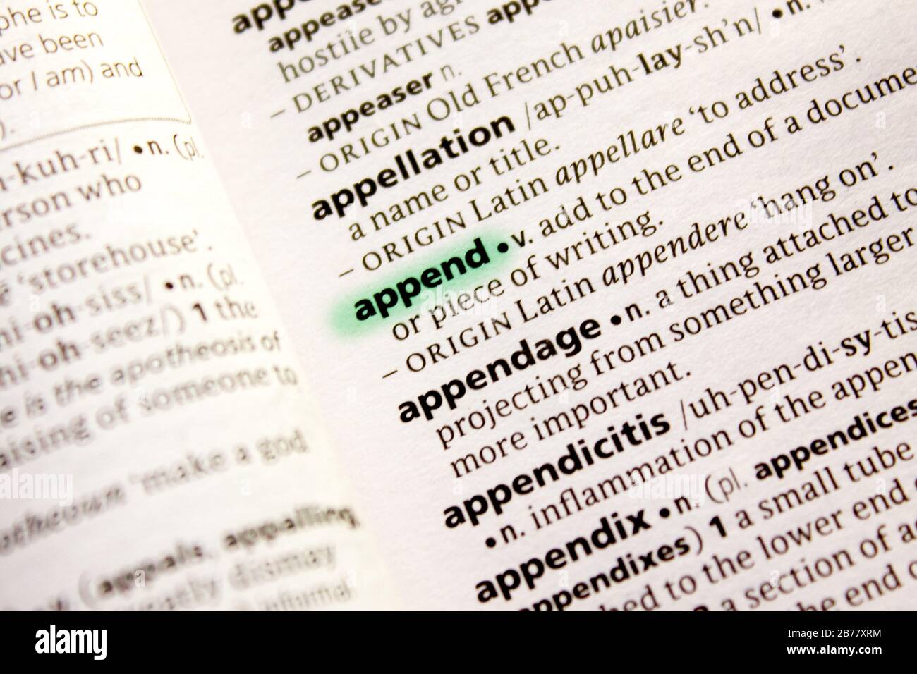 Append hi-res stock photography and images - Alamy