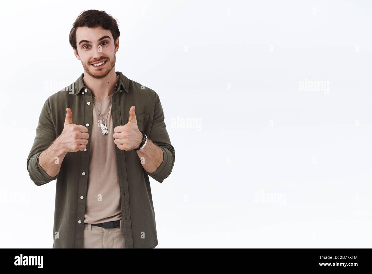 Keep going, well done, good work. Cheerful supportive handsome ...