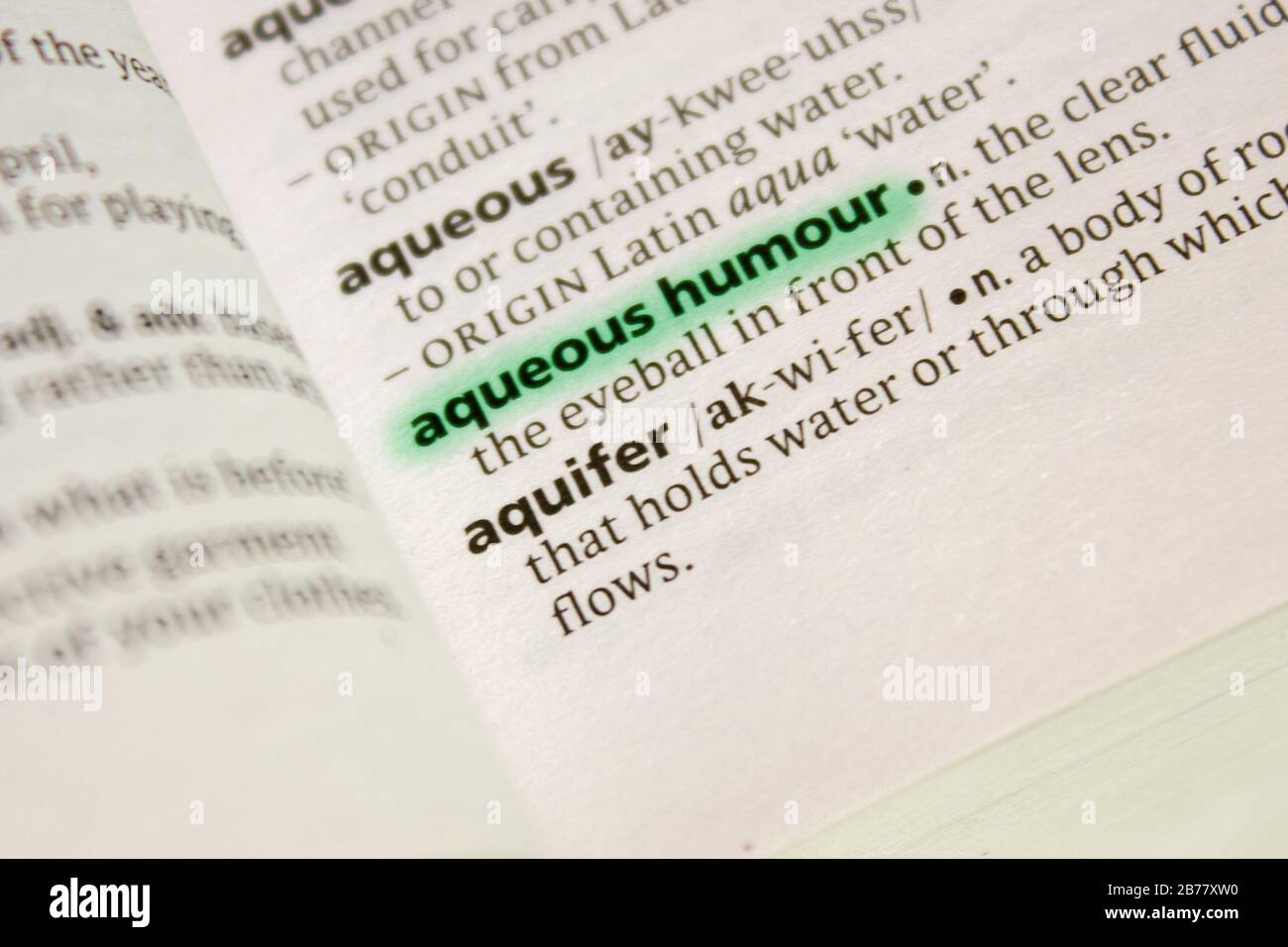 Aqueous humour hi-res stock photography and images - Alamy