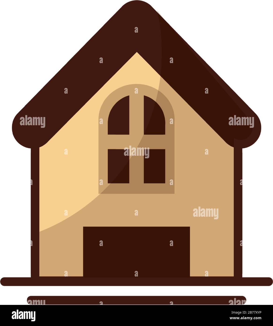 cute building of house on white background vector illustration design ...