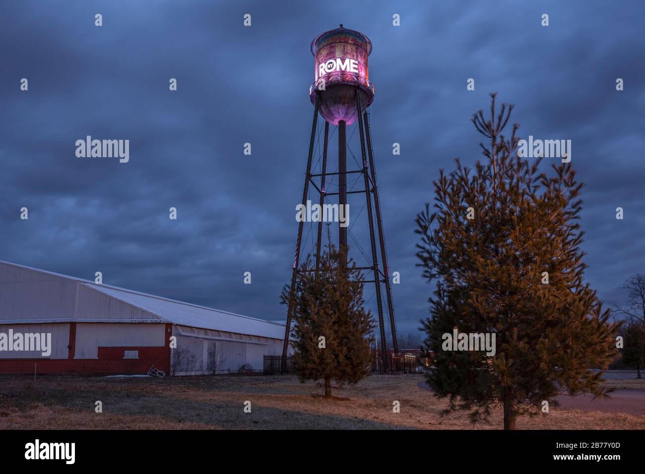 Rome, New York - Mar 12, 2020: Horizontal Full View Rome City Steel ...