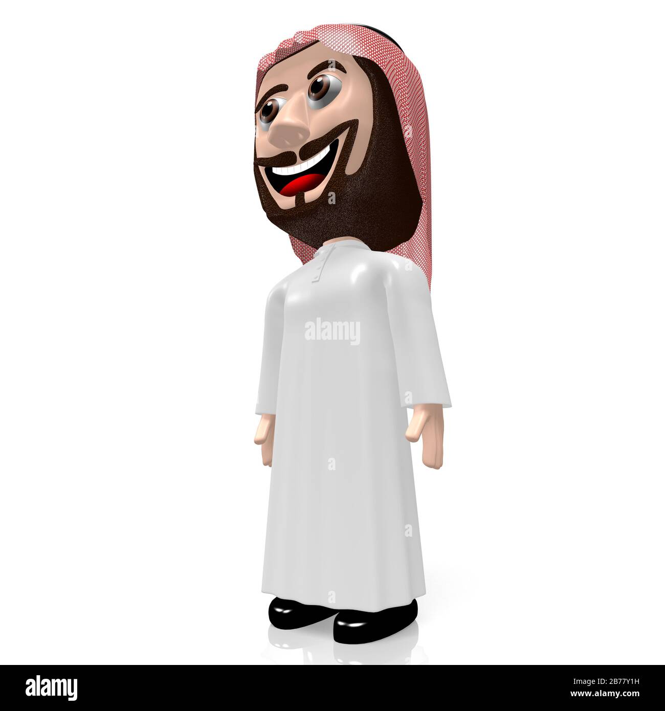 3D arab cartoon character Stock Photo - Alamy