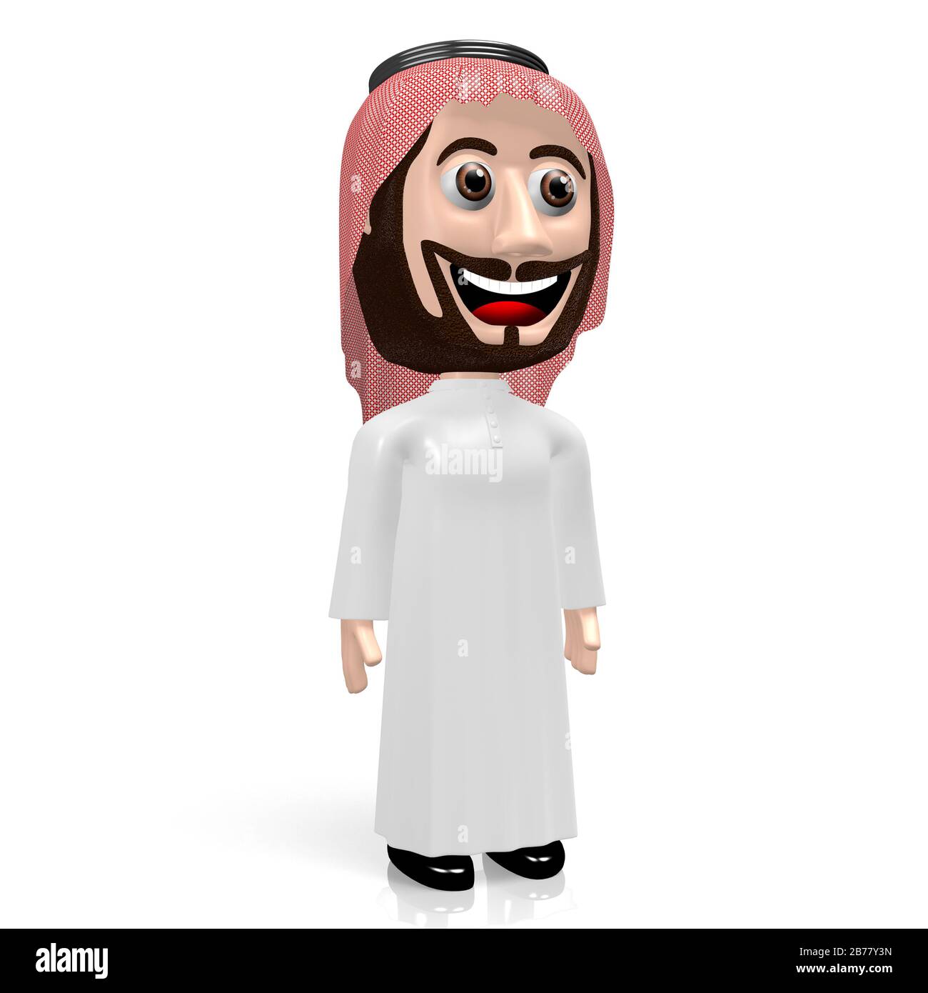 3D arab cartoon character Stock Photo - Alamy