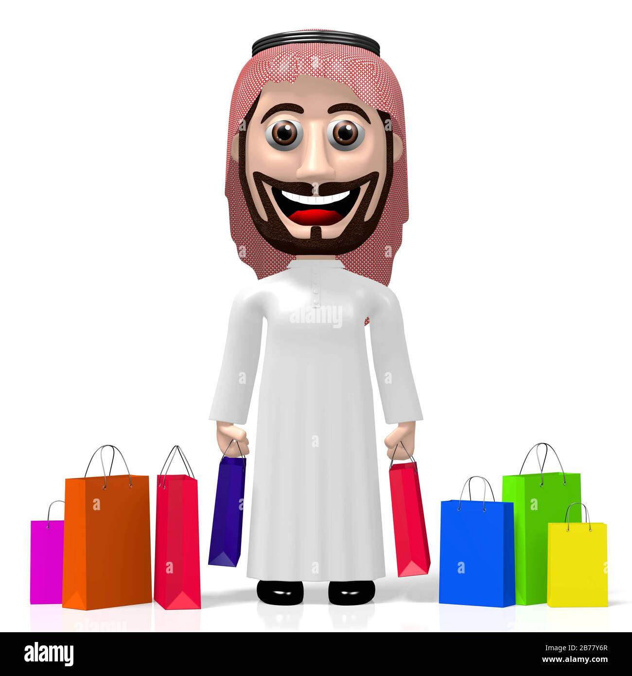 Saudi arab man character Cut Out Stock Images & Pictures - Alamy