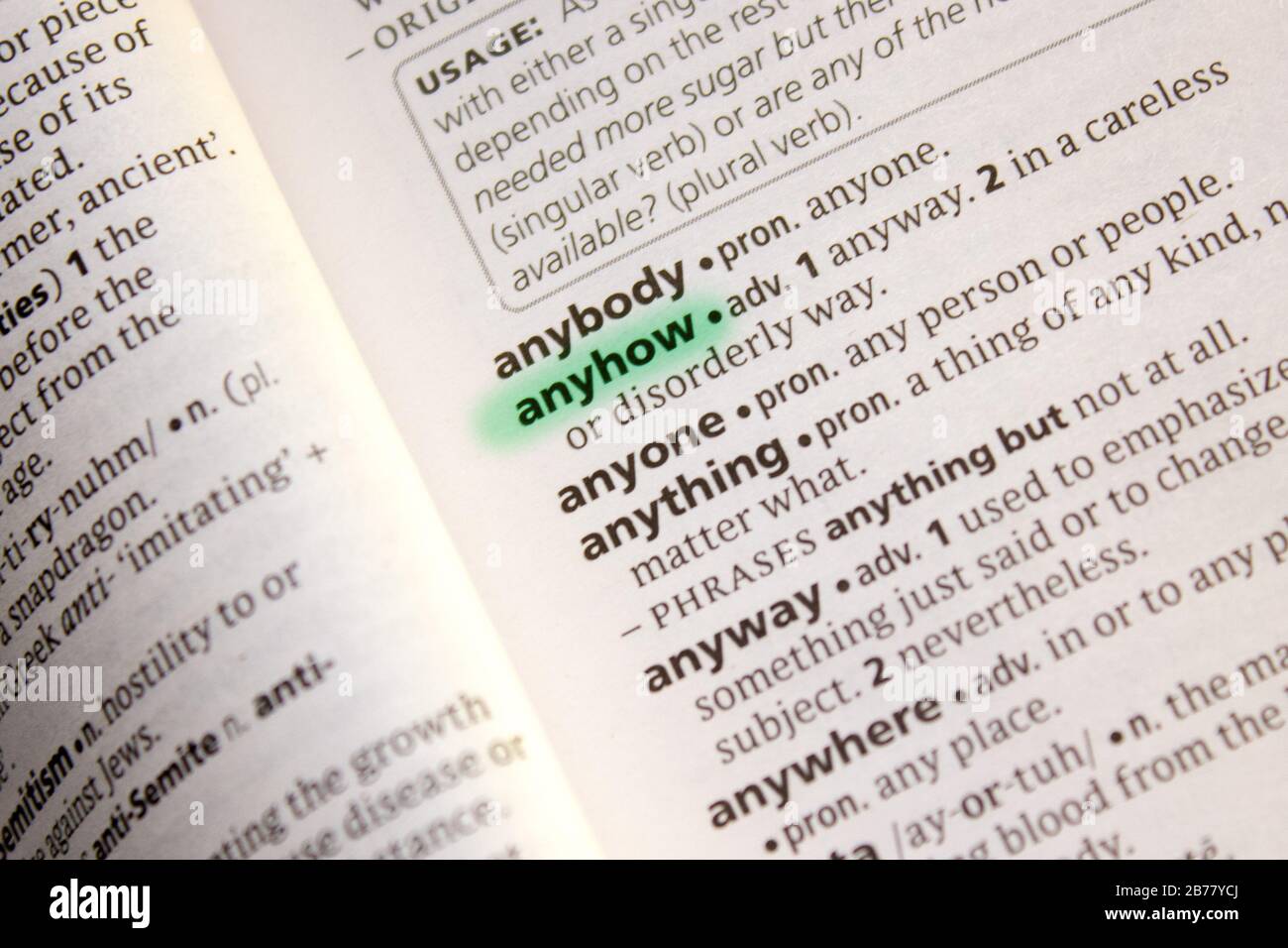 Anyhow hi-res stock photography and images - Alamy
