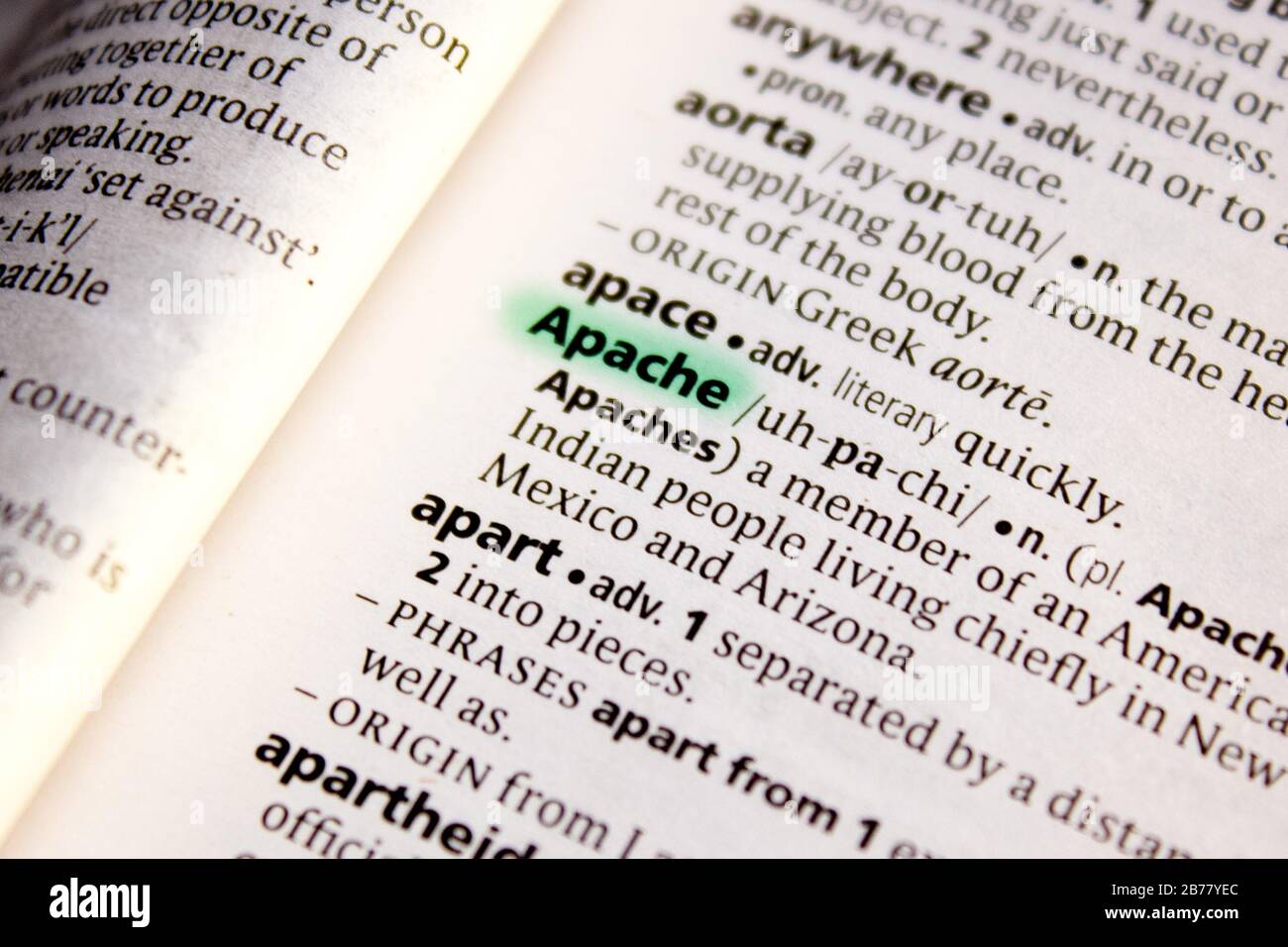 Apache text hi-res stock photography and images - Alamy