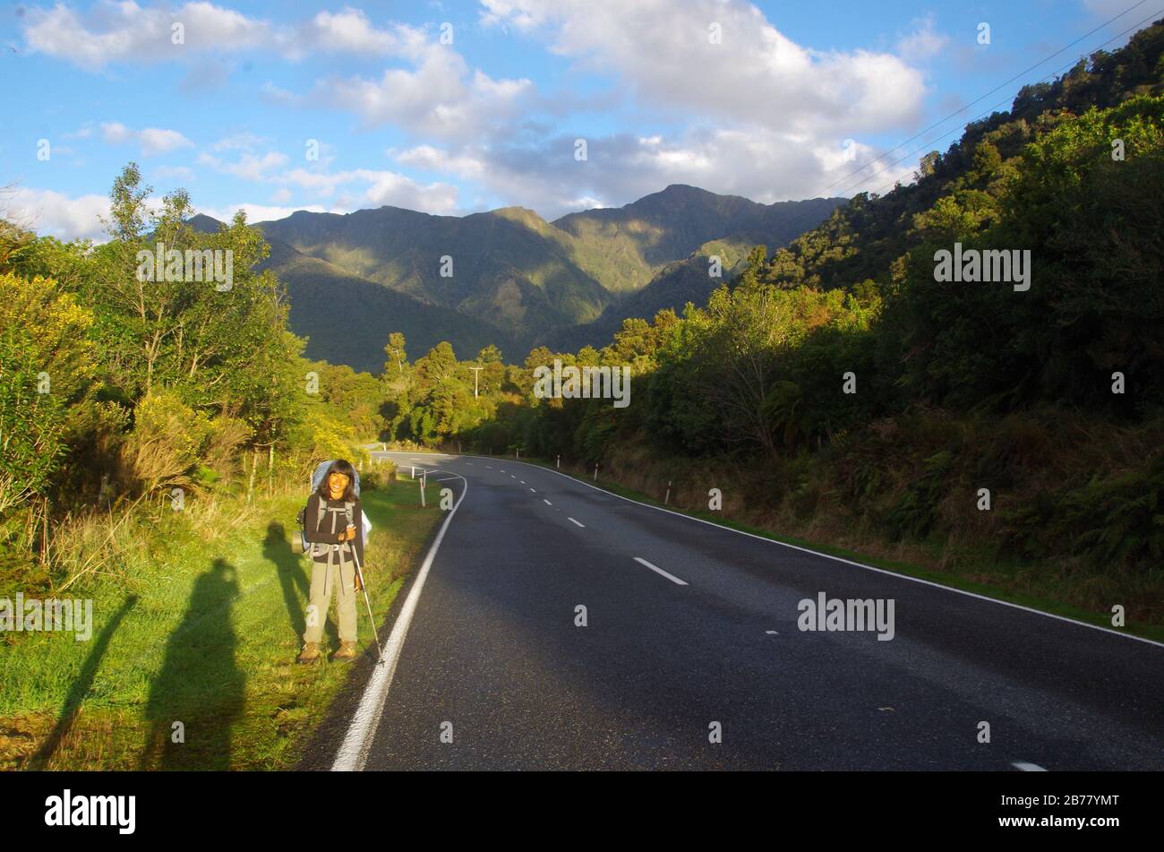 State Highway 73 alternative Te Araroa Trail route. South Island. New ...