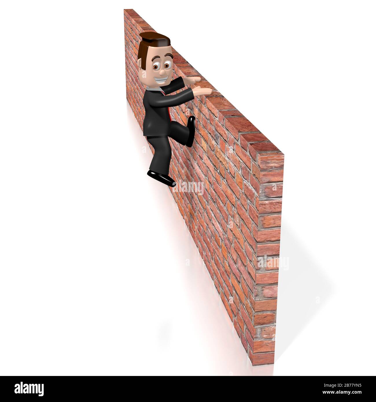 Face brick wall Cut Out Stock Images & Pictures - Alamy