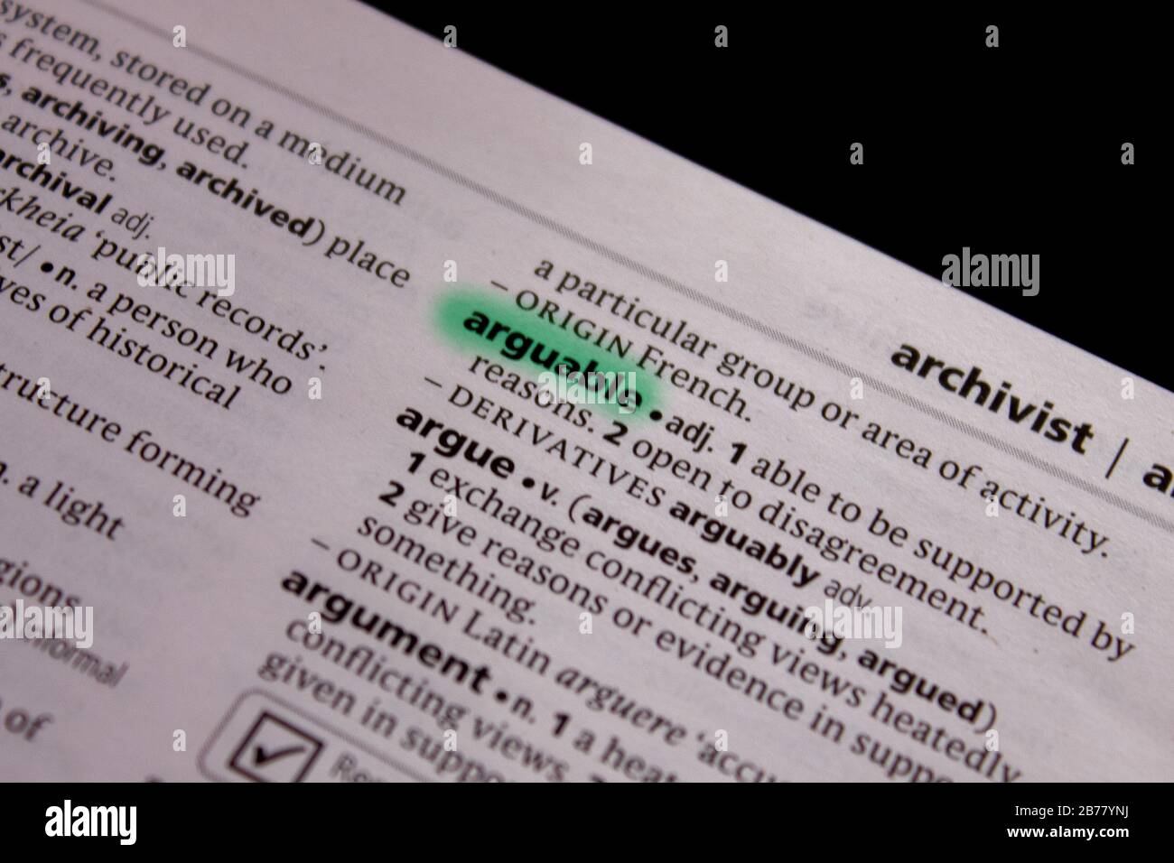 Arguable hi-res stock photography and images - Alamy