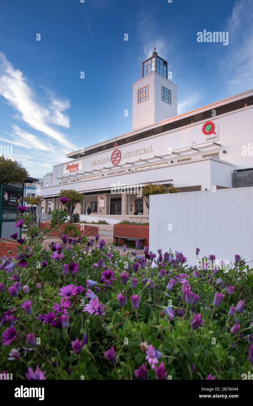FARO, PORTUGAL: 16th February, 2020 - Modern local grocery and fish ...
