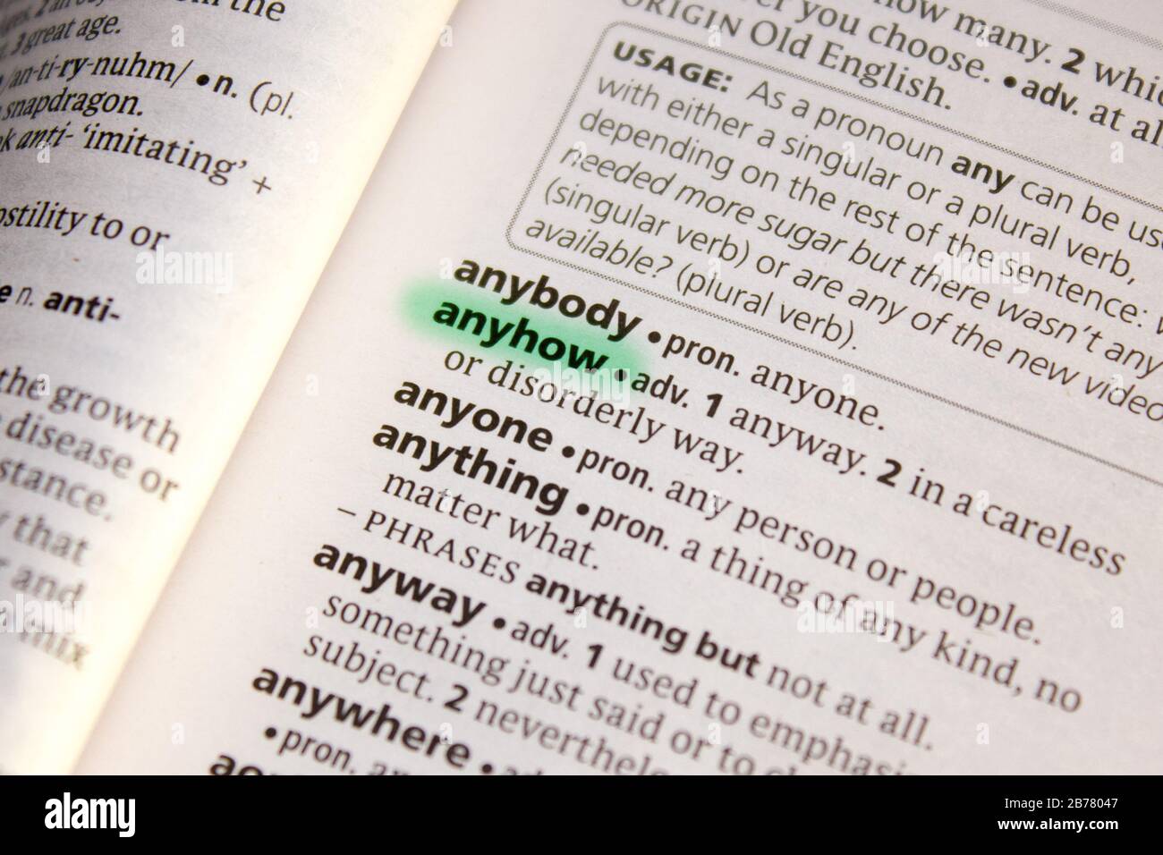 Anyhow hi-res stock photography and images - Alamy