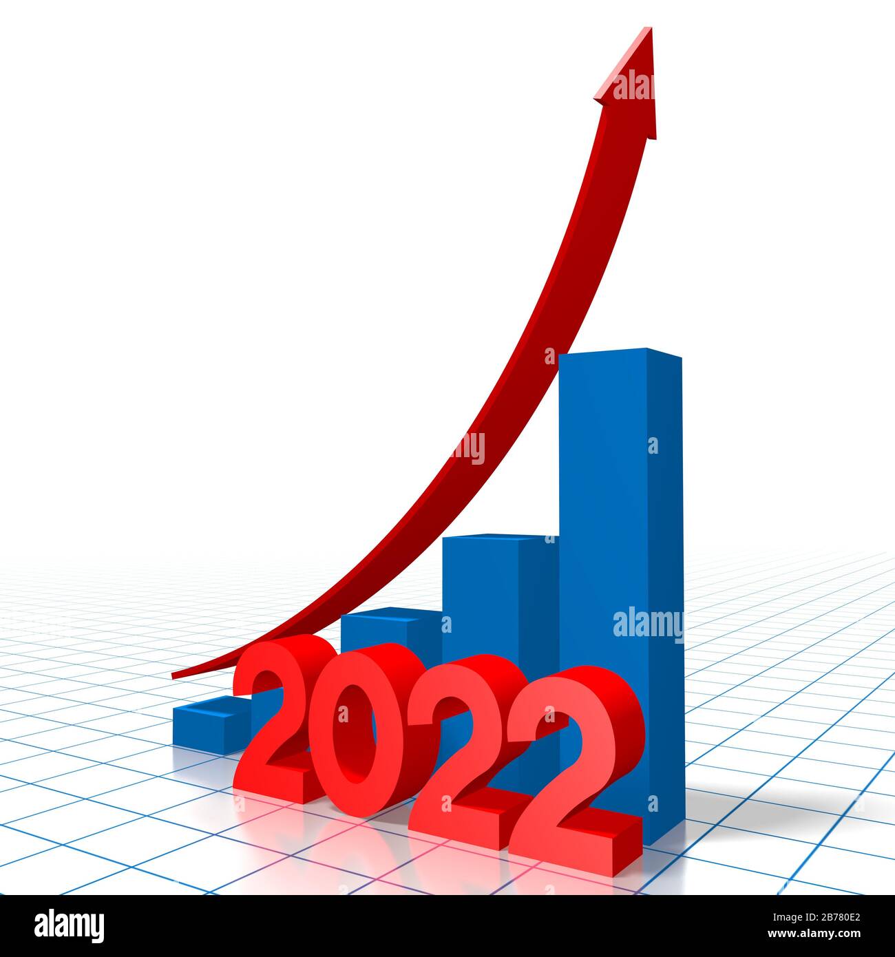 3D growth chart - 2022 Stock Photo - Alamy