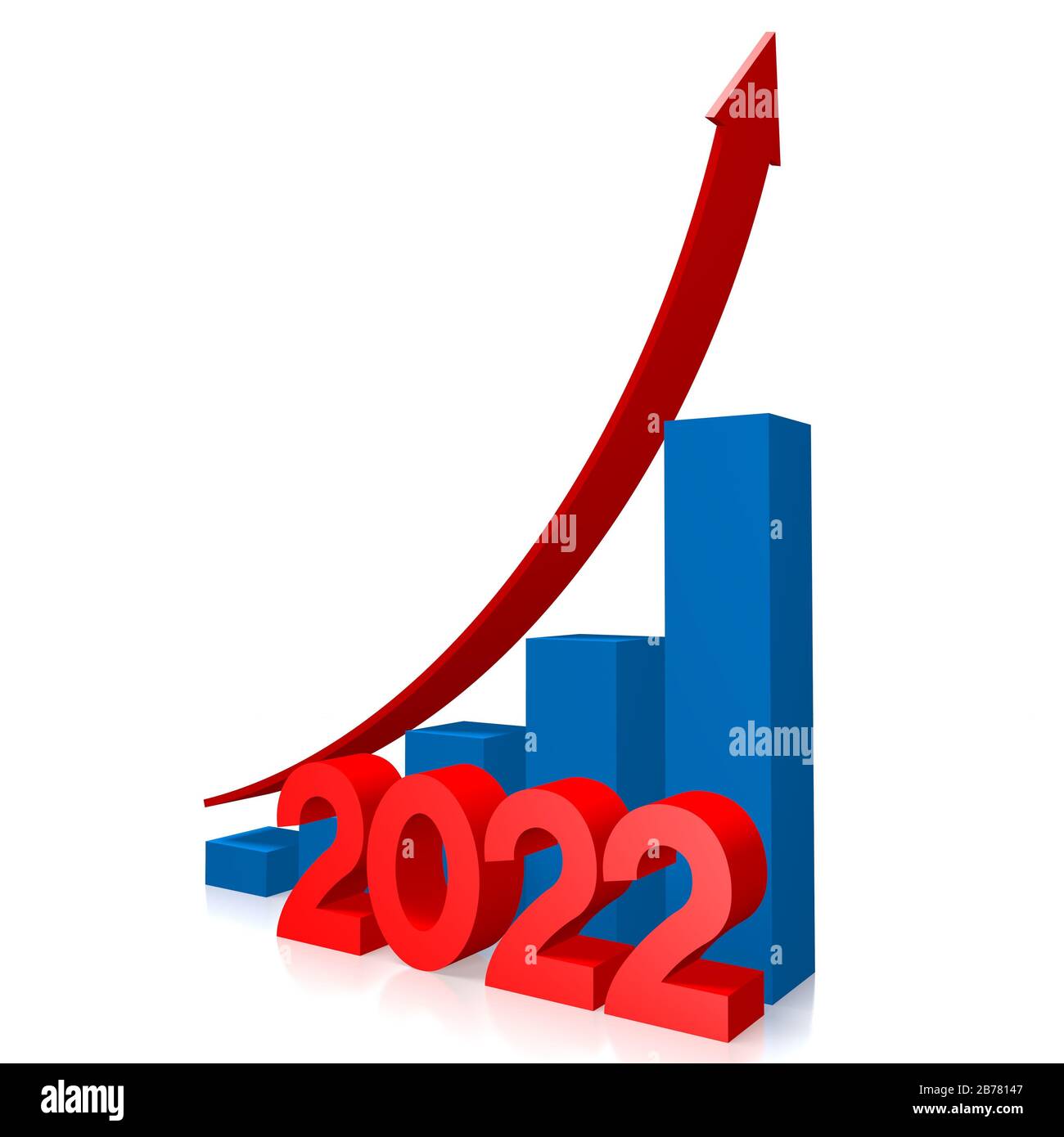 3D growth chart - 2022 Stock Photo - Alamy