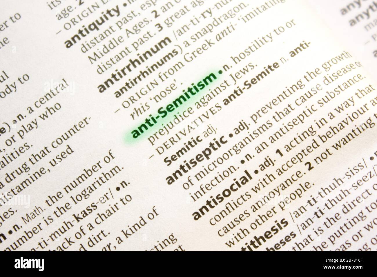 Definition anti semitism hi-res stock photography and images - Alamy