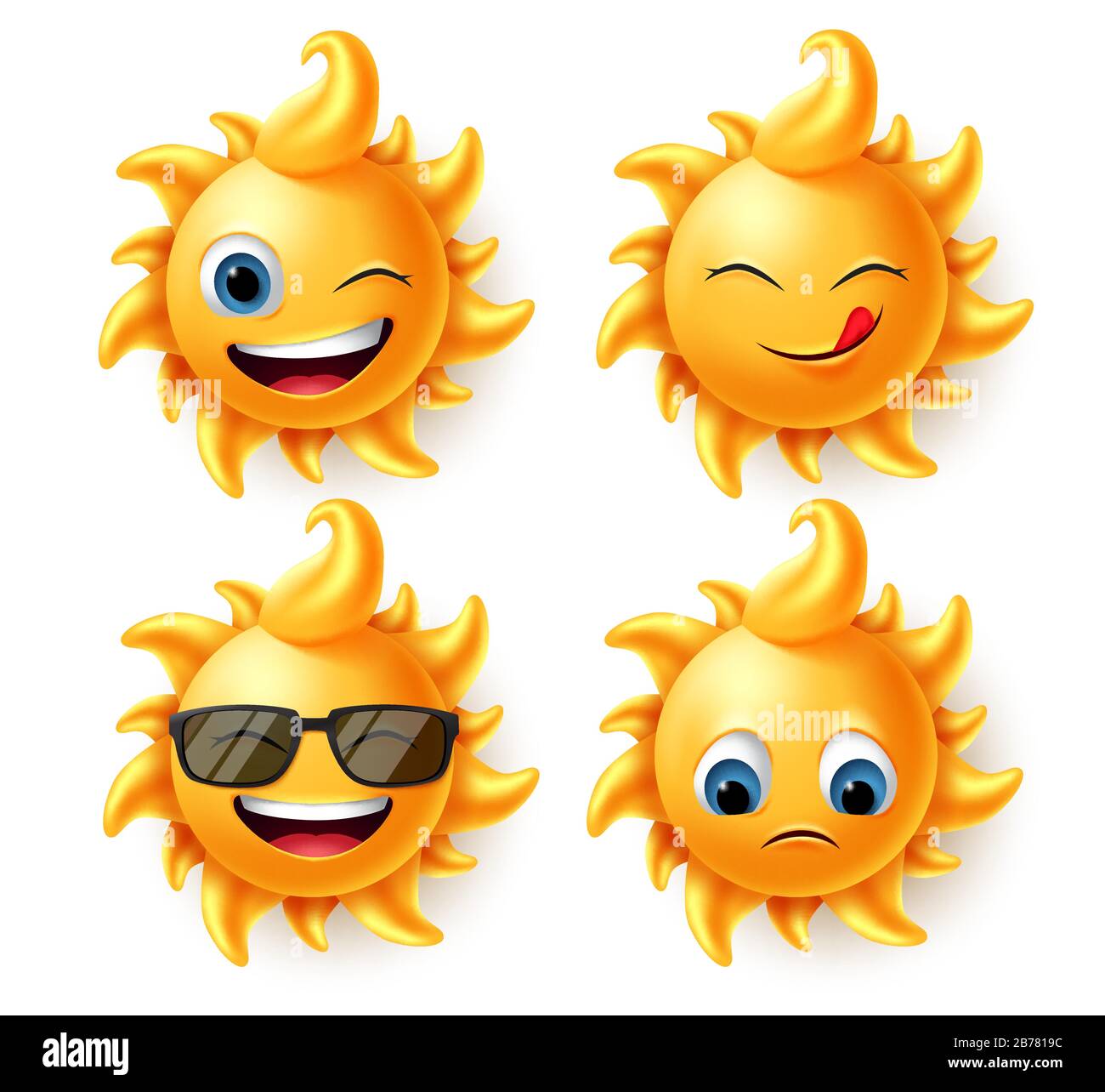 Sad Sun Clip Art